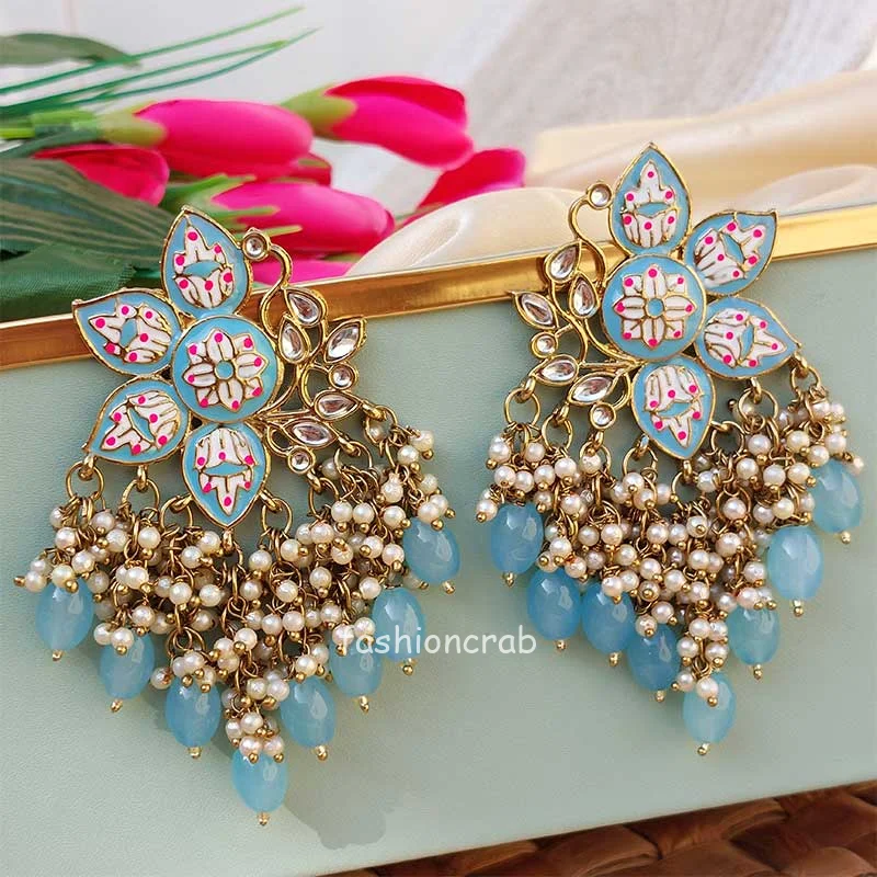 Blue Earrings for Wedding | FashionCrab.com
