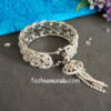 Silver Color Designer Cuff Bracelet for Girls | FashionCrab.com