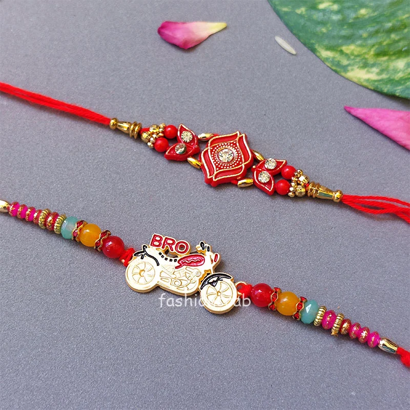 Set of 2 Handmade Rakhi for Brother | FashionCrab.com