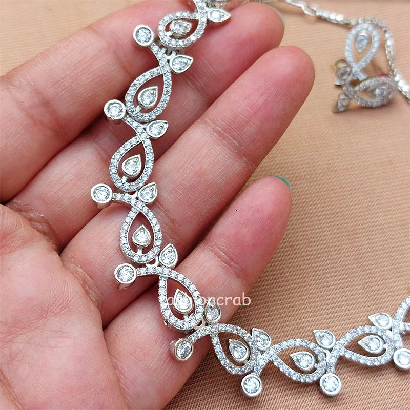 CZ Necklace Set for Wedding | FashionCrab.com