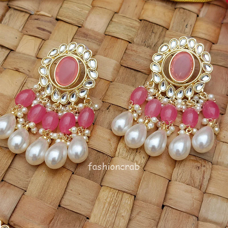 Traditional Light Pink Choker Necklace | FashionCrab.com