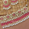 Traditional Light Pink Choker Necklace | FashionCrab.com