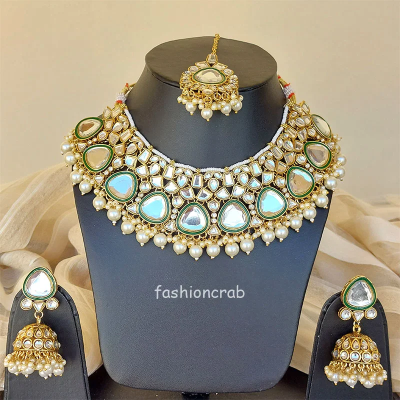 Kundan Jewellery Set for Wedding | FashionCrab.com