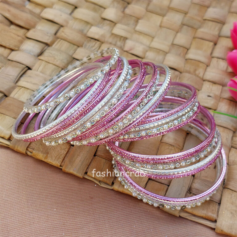Lavender Color Metal Bangles | FashionCrab.com