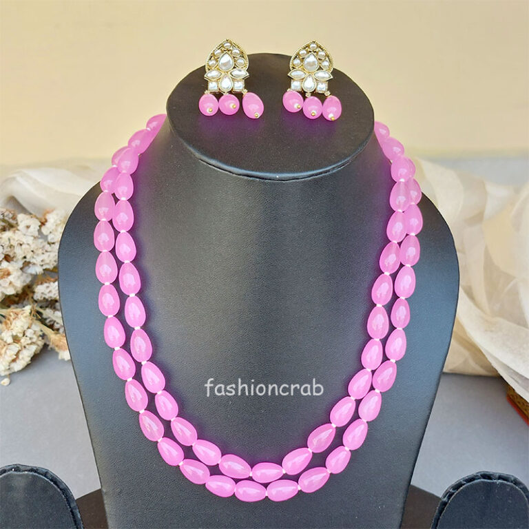 Light Purple Pearl Set for Saree | FashionCrab.com