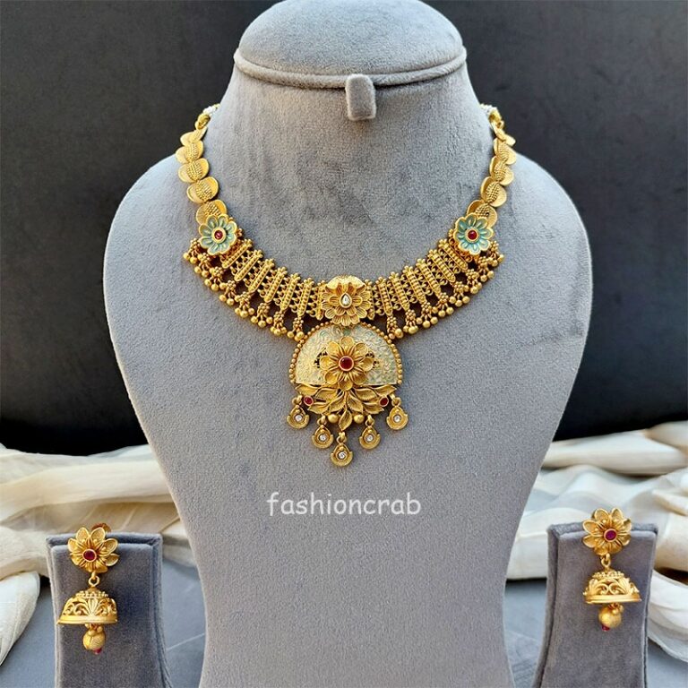 Antique Temple Jewellery Set | FashionCrab.com