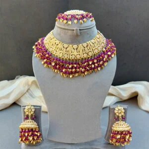 Simi Jadau Jewellery Purple FashionCrab