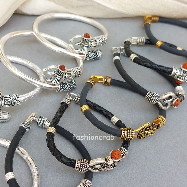 5 Assorted Bracelet Combo for Men - Silver | FashionCrab.com